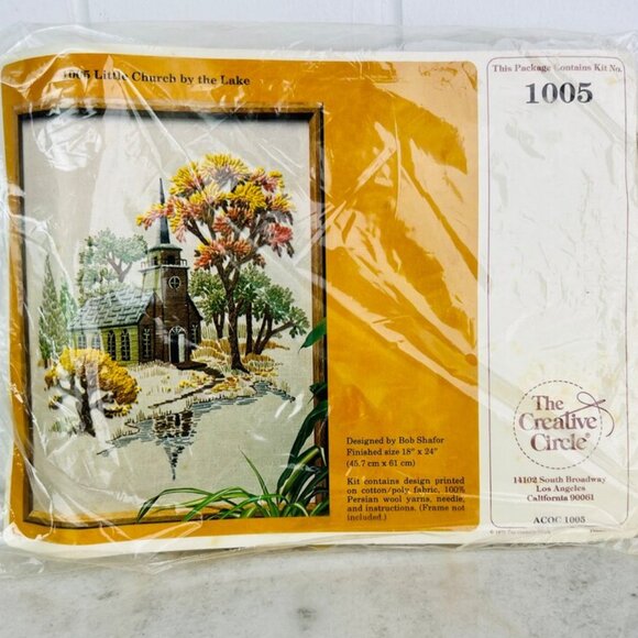the creative circle | Art | Vintage Creative Circle Crewel Kit In ...